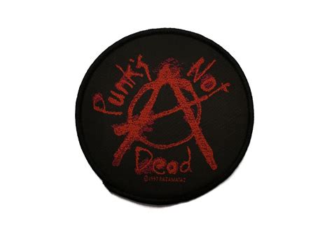 Punks Not Dead Woven Patch