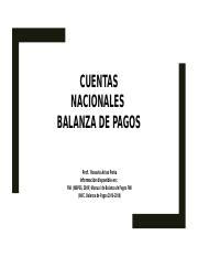 BALANZA DE PAGOS DEFINICION Y ESTRUCTURA Pptx CUENTAS NACIONALES