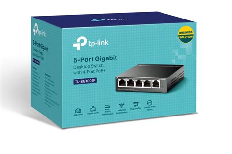 Tl Sg1005p 5 Port Gigabit Desktop Switch With 4 Port Poe Tp Link