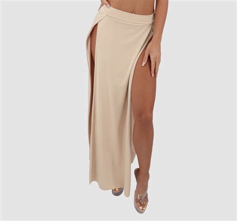 Nude Long Skirt Urock Couture