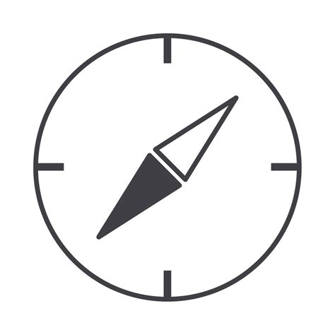 Compass Rose Navigation Cartography Equipment Line Design Icon 13263159