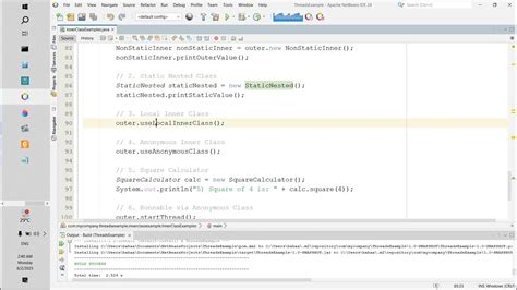 Java Inner Class Anonymous Class And Static Class Youtube