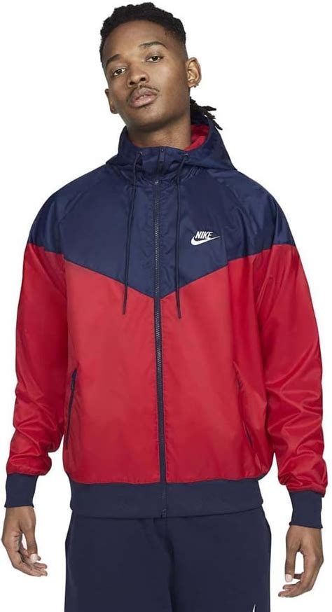 Nike Mens Nsw Windrunner Jacket Red Red University Red Midnight