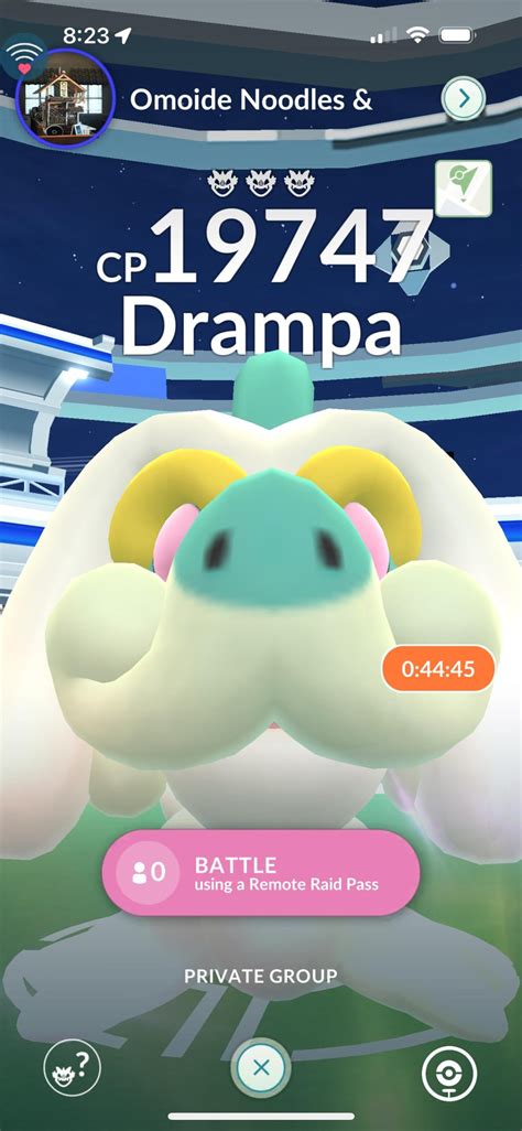 Drampa Adding 5 6828 0634 7722 R Pokemongoraids