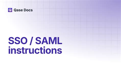 Sso Saml Instructions Qase Docs