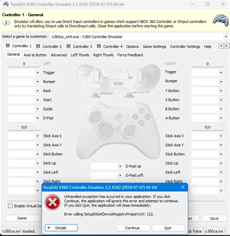 X360ce Issues · Issue 1398 · X360ce X360ce · Github