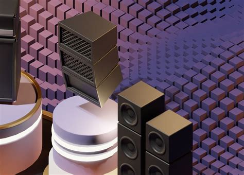 3d Model Marshall And Line Array Speakers Low Polly Vr Ar Low Poly