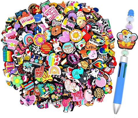 Amazon 500Pcs Silicone Focal Beads Bulk Different Random Mix
