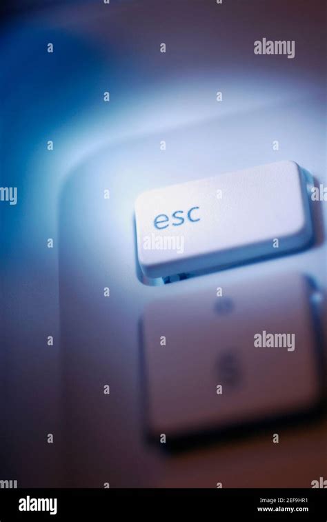 Close Up Of The Escape Key On A Computer Keyboard Stock Photo Alamy