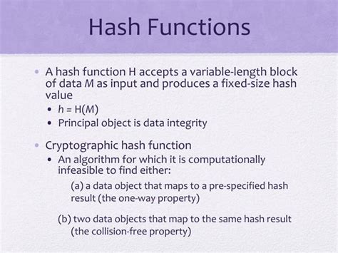 Public Key Encryption Hash Functions PPT