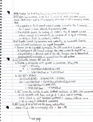 Biochem Problem Set CHM Studocu