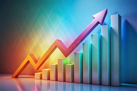 Dynamic 3d Arrow Graph Illustrates Fluctuations In Data Showing Both