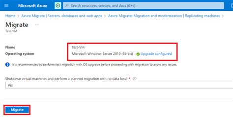 how to upgrading windows server os during azure migration