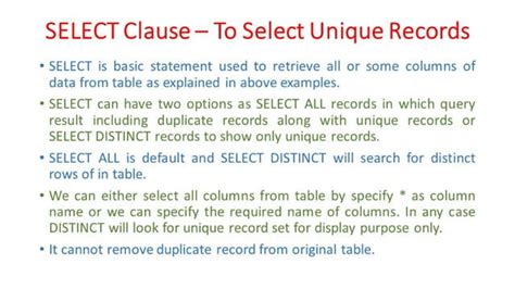 Dbms Unit 9 Sql Concepts Ppt