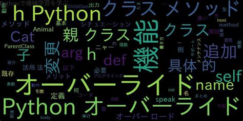 Pythonで学ぶ！オーバーライドの基本と活用法 ｜ 自作で機械学習モデル・aiの使い方を学ぶ