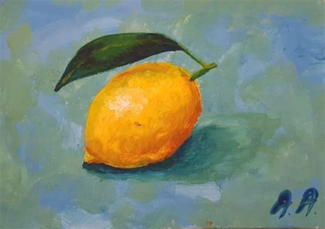 Рисунок лимоны гуашью 50 фото скачать бесплатно