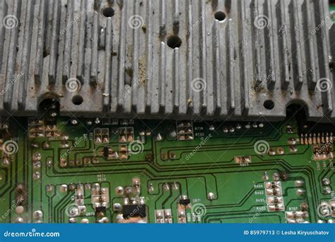 Chip Microcircuit Microchip Integrated Circuit Stock Image Image