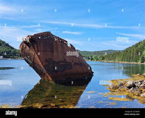 Ss Charcot Shipwreck In Conception Harbour Newfoundland And Labrador