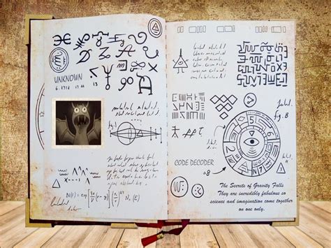 Gravity Falls Journal 1 2 3 Unofficial 20x27 Cm English Invisible