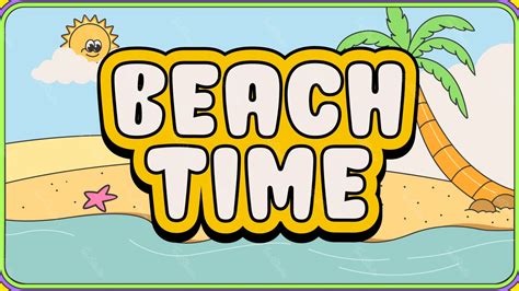 Retro Beach Time Text Effect Free Illustrator Vector File