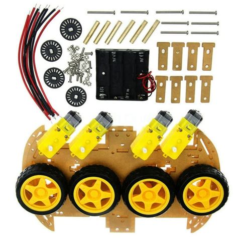 customizable for arduino compatible robot car chassis kit with encoder