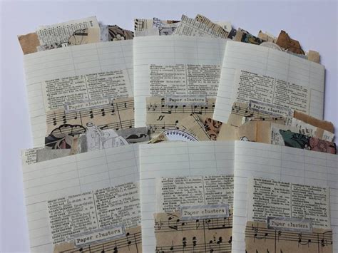 Vintage Themed Paper Clusters 10 Pieces Collage Embellishment Sete Etsy