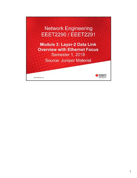 Module 3 Layer 2 Data Link Overview With Ethernet Focus 1 Layer 2