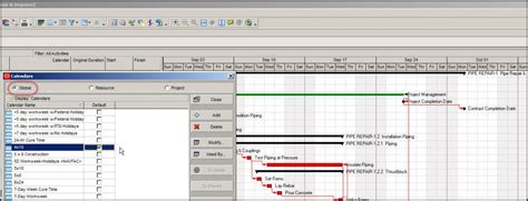 Shading Gantt Chart Non Work Time In Primavera P6