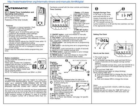 Intermatic Digital Light Timer Instructions Shelly Lighting