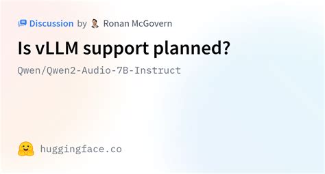 Qwen Qwen2 Audio 7B Instruct Is VLLM Support Planned