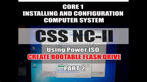Css Ncii Core 1 Create Bootable Flash Drive Using Power Iso Windows 7