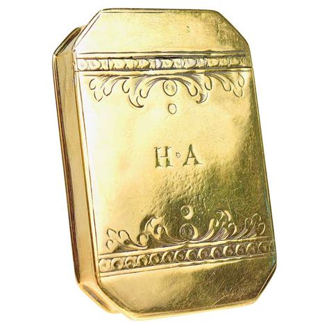 Antique Gilt American Coin Silver Snuff Box Attributed To Benjamin Tappin For Sale At 1stdibs