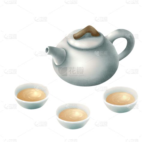 茶具主题元素贴纸