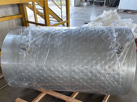 Custom Made Single Embossed Stainless Steel 316l Dimple Jacket For Reactor