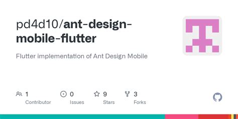 Github Pd4d10ant Design Mobile Flutter Flutter Implementation Of