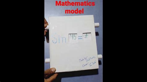 Mathematics Model Working Project Value Of Sintrignometry Youtube