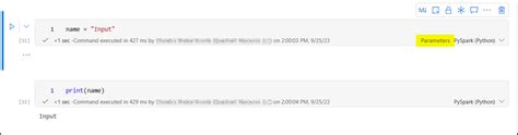 Solved Is It Possible To Pass Parameter From Notebook Act Microsoft Fabric Community