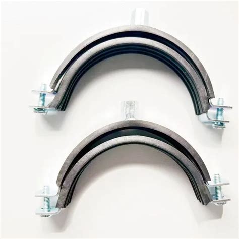Zinc Plate Standard Heavy Duty Clip Pipe Hose Rubber Lined Steel Clip