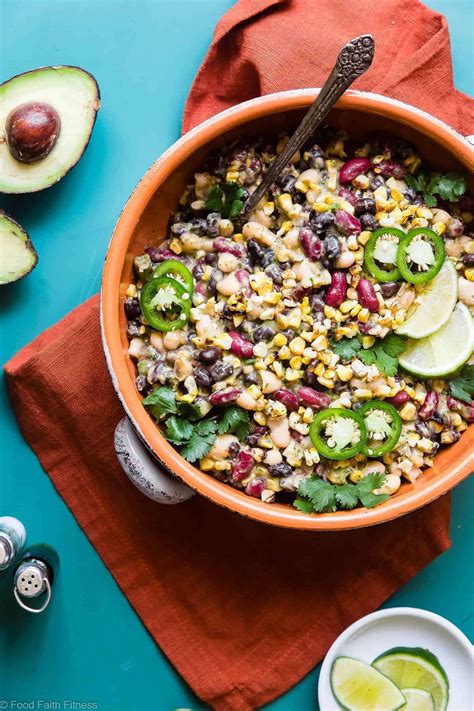 Three Bean Mexican Corn Black Bean Salad Cup Of Yum