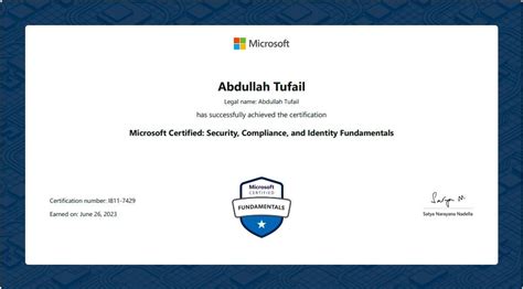 Abdullah Tufail On Linkedin Sc900 Microsoftsecurity Cybersecurity
