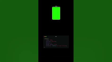 percentage of mobile battery in html5 and css3 😲 html css coding programming tailwindcss