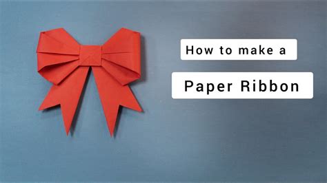 How To Make A Paper Ribbon For Gifts At Helen Mcewen Blog