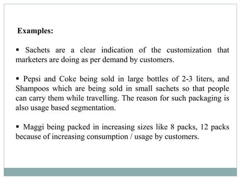 Usage Segmentation Ppt