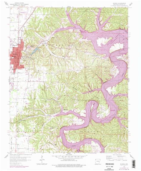 Rogers Ar 1958 24000 Scale Map By United States Geological Survey