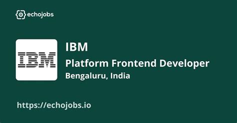 hiring platform frontend developer bengaluru india [ibm cloud] r frontenddevjobs