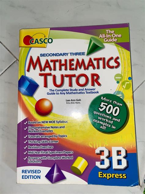 Sec 3 Math Book Hobbies And Toys Books And Magazines Assessment Books On