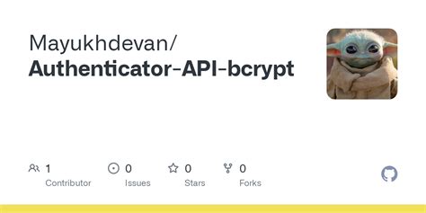 github mayukhdevan authenticator api bcrypt