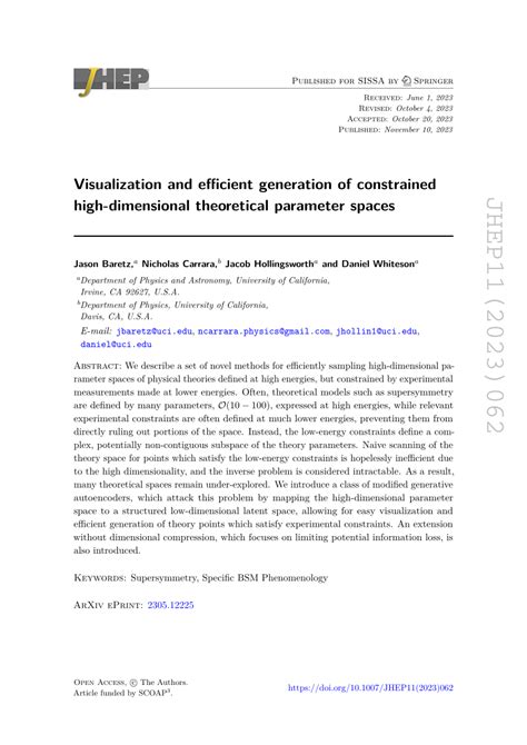 Pdf Visualization And Efficient Generation Of Constrained High