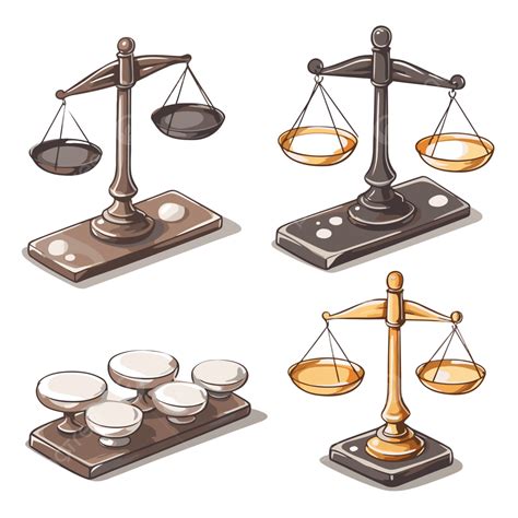 Checks And Balances Scale Hand Drawn Justice Scale Icon In Sticker