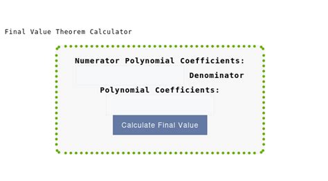 final value theorem calculator your calculator home